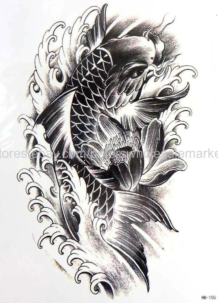 Evil Koi Fish Tattoos Designs