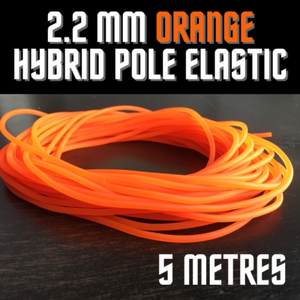 5 Metres - Hybrid Pole Fishing Elastic Size 14-20 Orange (2.2mm ...