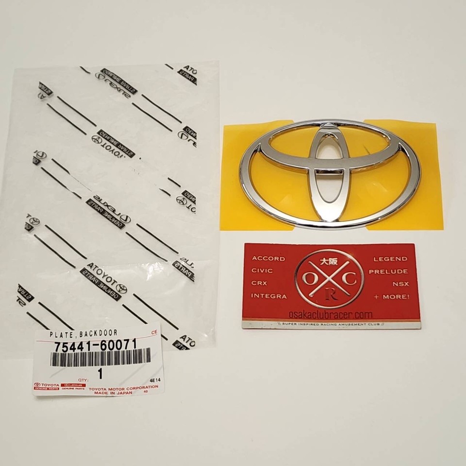 Genuine OEM 93-97 Toyota Land Cruiser Rear Emblem FJ80 Tailgate Badge ...