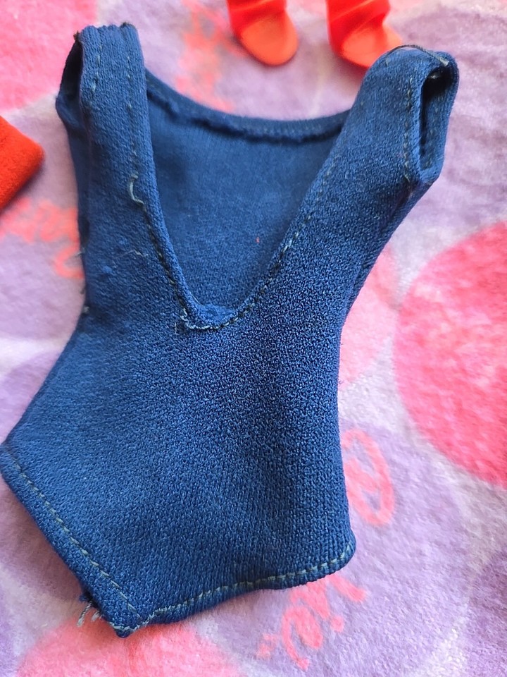 2 Barbie Helenca Swimsuits Navy and Red plus Red OT Heels | eBay