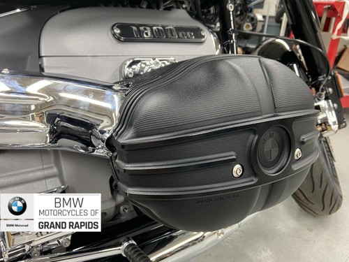 BMW R18 BILLET VALVE COVERS TWO-TONE BLACK FITS 2021 BMW R18 CLASSIC TC ...