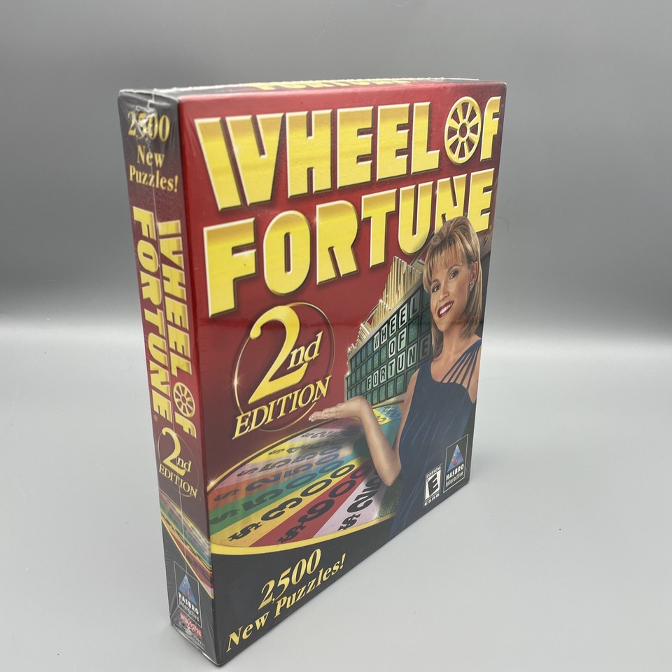 Wheel of Fortune 2nd Ed PC 2000 Hasbro Computer Video Game Win 95/98 ...