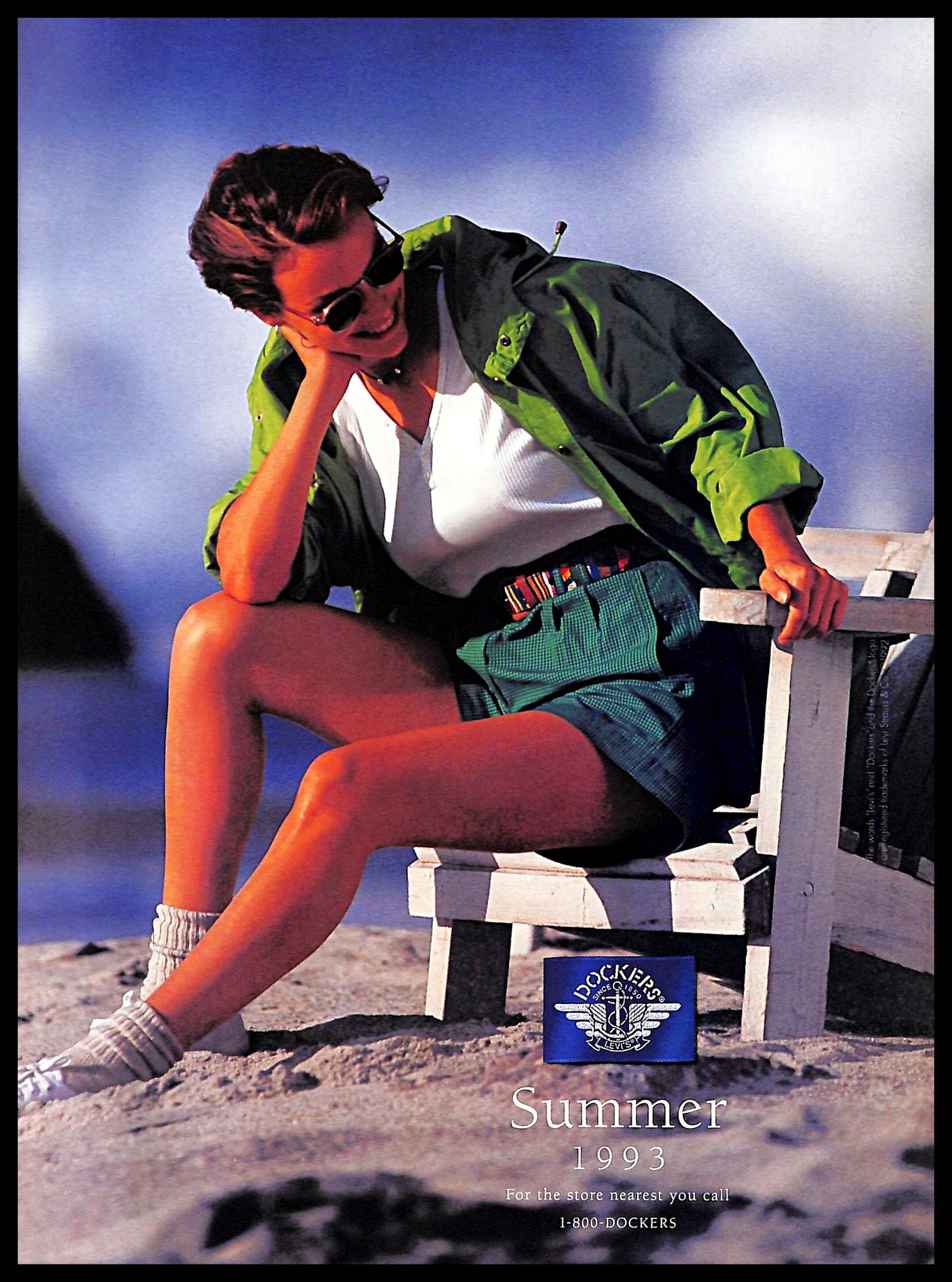 1993 Dockers Clothing Vintage PRINT AD Fashion Khaki Wear Beach Summer ...