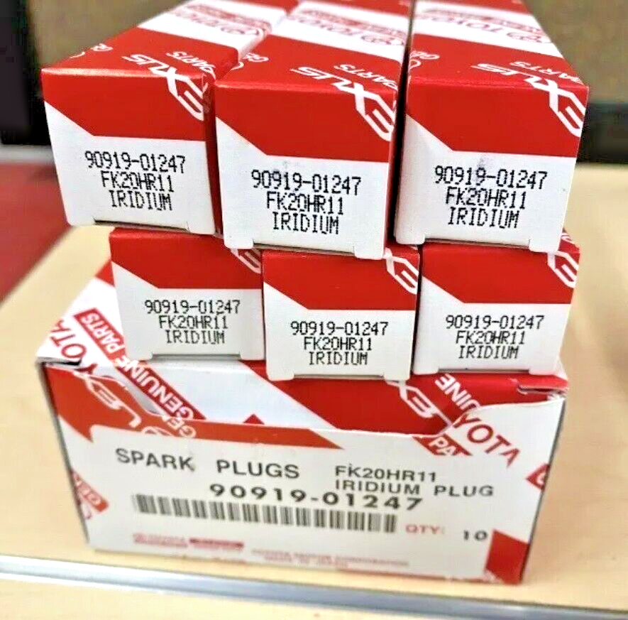6X OEM Iridium Spark Plugs 90919-01247 FK20HR11 for Sienna Lexus ES350 ...