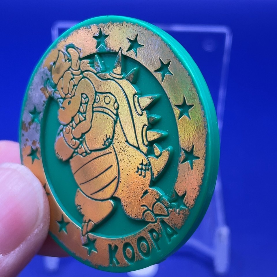 KOOPA Super MARIO Bros Very Rare Menko Retro Game Vintage Japanese ...