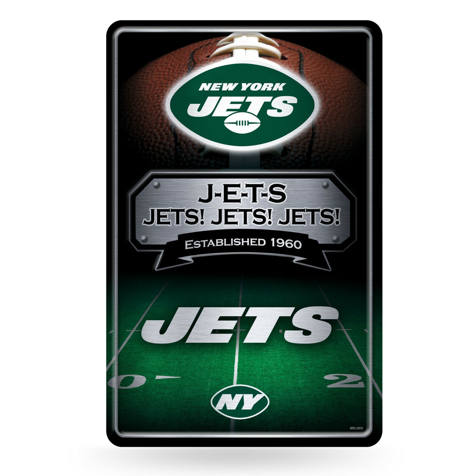 New York Jets NFL 11x17 J-E-T-S Metal Embossed Slogan Sign FREE | eBay