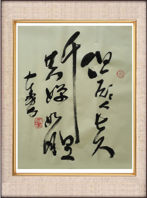 DC's Chinese Calligraphy Authentic Work in Cursive Script Cursive Hand ...