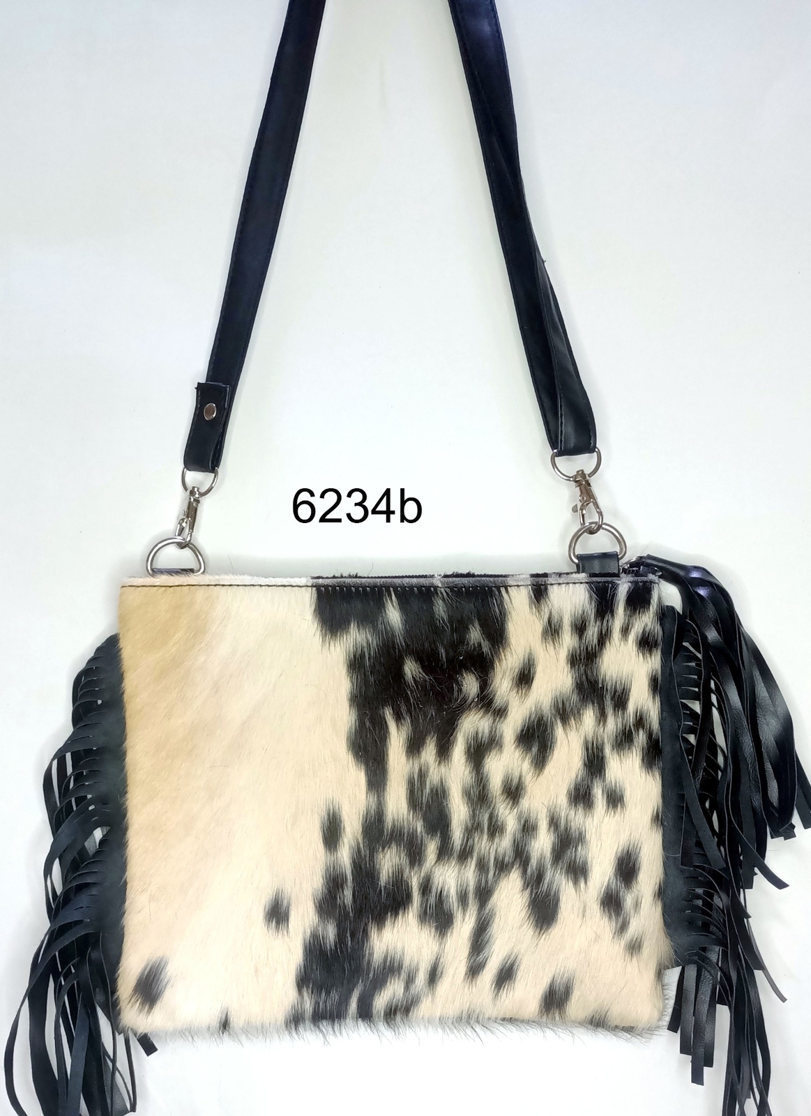 Real Cowhide Cross body Purse Handbag & Hand Clutch Cow Hide Leather ...