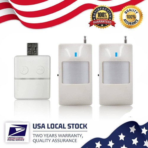 Wireless Home Security Alarm System Motion Sensor Doorbell 2 Motion ...