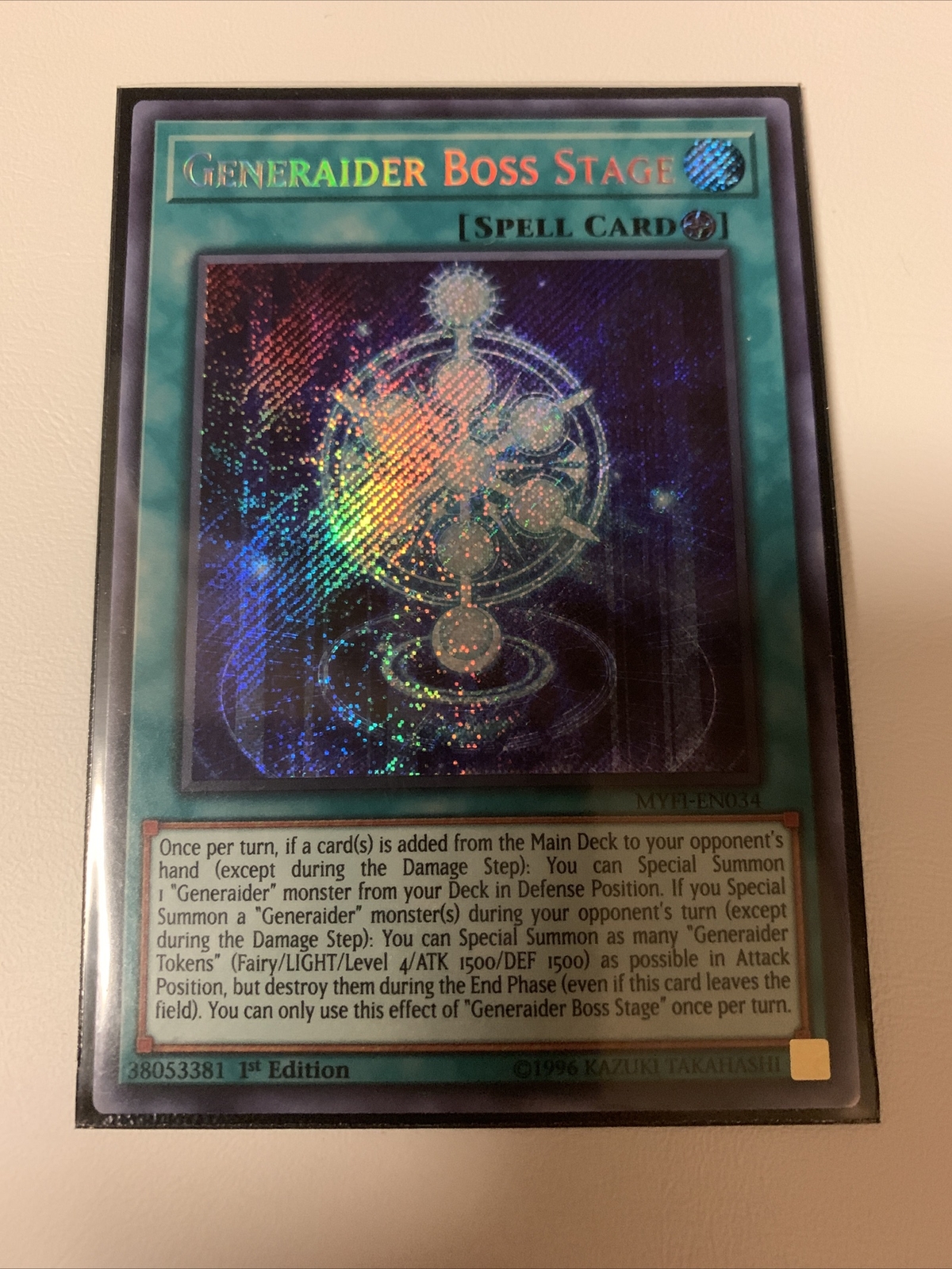 YuGiOh Generaider Boss Stage - MYFI-EN034 - Secret Rare - 1st Edition ...