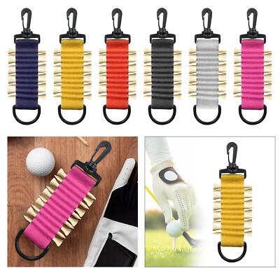 Golf Tee Holder to Attach to Golf Bag Golf Tee Container 10 Golf Tees ...