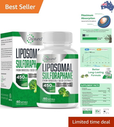 450MG Sulforaphane Supplement, Liposomal Sulforaphane with Myrosinase, Maximu... | eBay