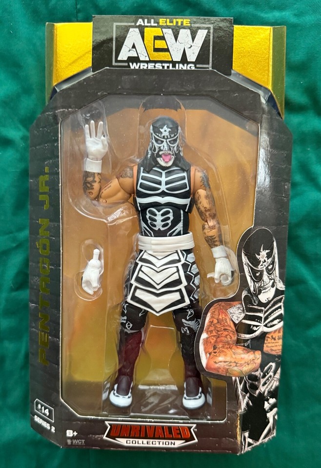 AEW Jazwares Unrivaled 2 Pentagon Penta new in defender case | eBay