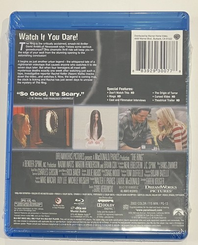 The Ring (2002) (Blu-Ray, 2012) Naomi Watts - Martin Henderson - Horror ...