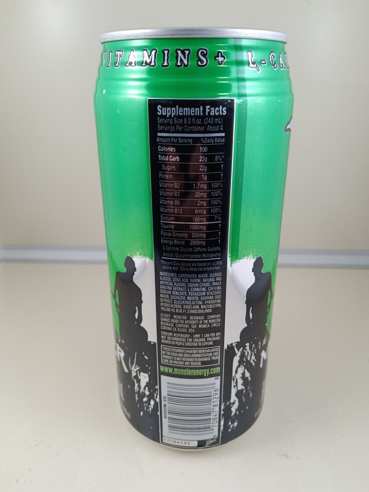 Monster Energy Heavy Metal BFC 32oz Can 2007 Unopened | eBay