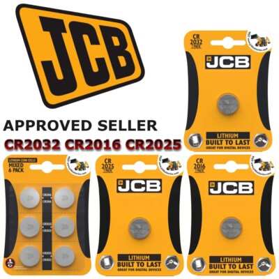 JCB Battery CR2032 CR2016 CR2025 3V Lithium Coin Coin Cell Button ...