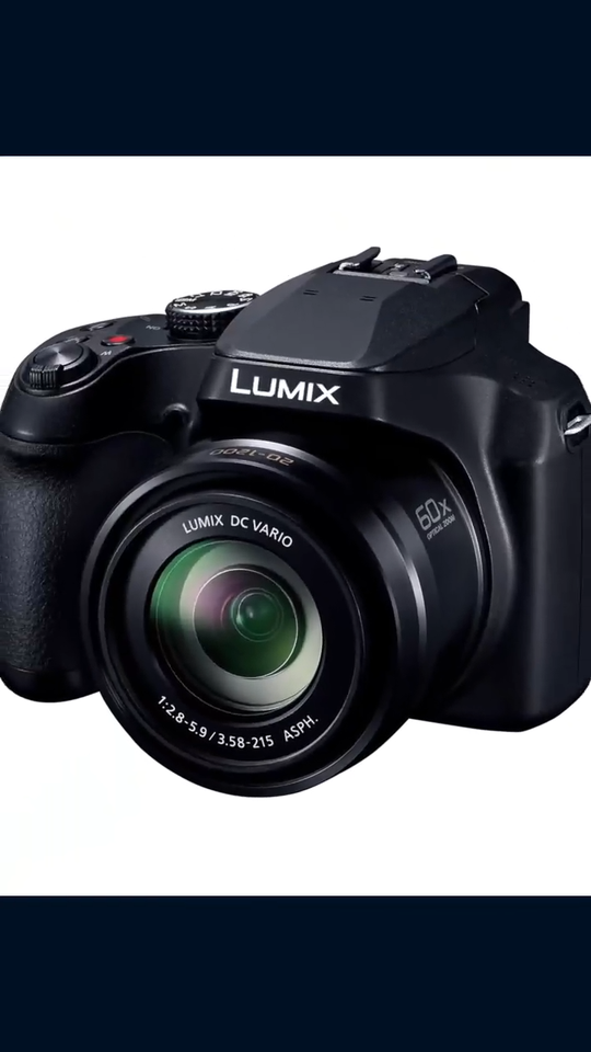 Panasonic LUMIX Digital Camera with 60x Optical Zoom, DC-FZ85D-K, Black ...