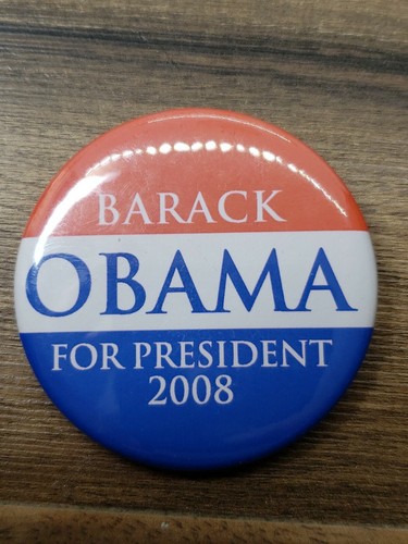 Barak Obama Vote 08 2008 President USA Political Election Pinback Pin ...