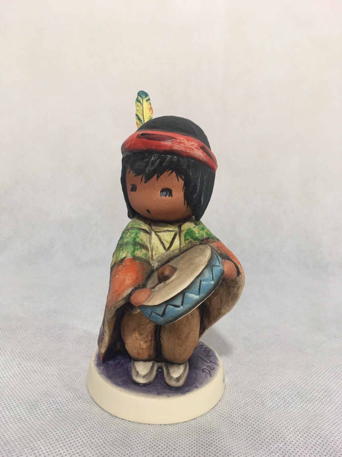 DEGRAZIA FIGURINE BY GOEBEL GERMANY 1983 PIMA INDIAN DRUMMER BOY | eBay