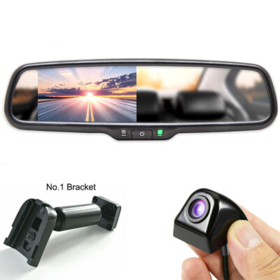 4.3'' Rear View Mirror Monitor Reversing Backup Camera Kit Car For Ford ...