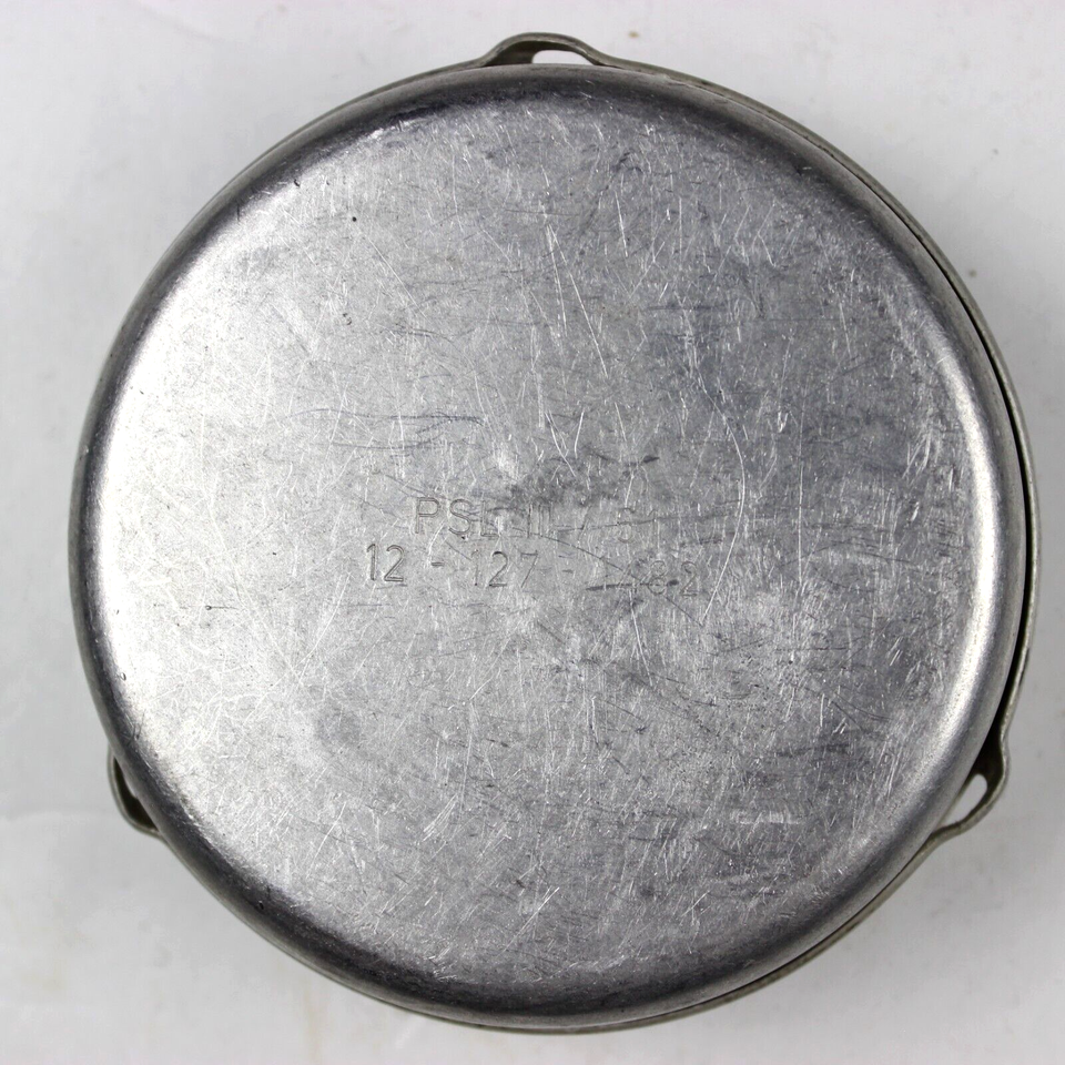 VINTAGE WEST GERMAN ARMY BUTTER DISH DDR ALUMINUM PLASTIC NOS SURPLUS ...