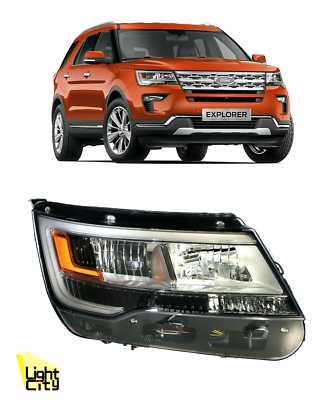 For 2016-2017 Explorer XLT/Limited/Platinum Passenger Headlight [w/LED ...