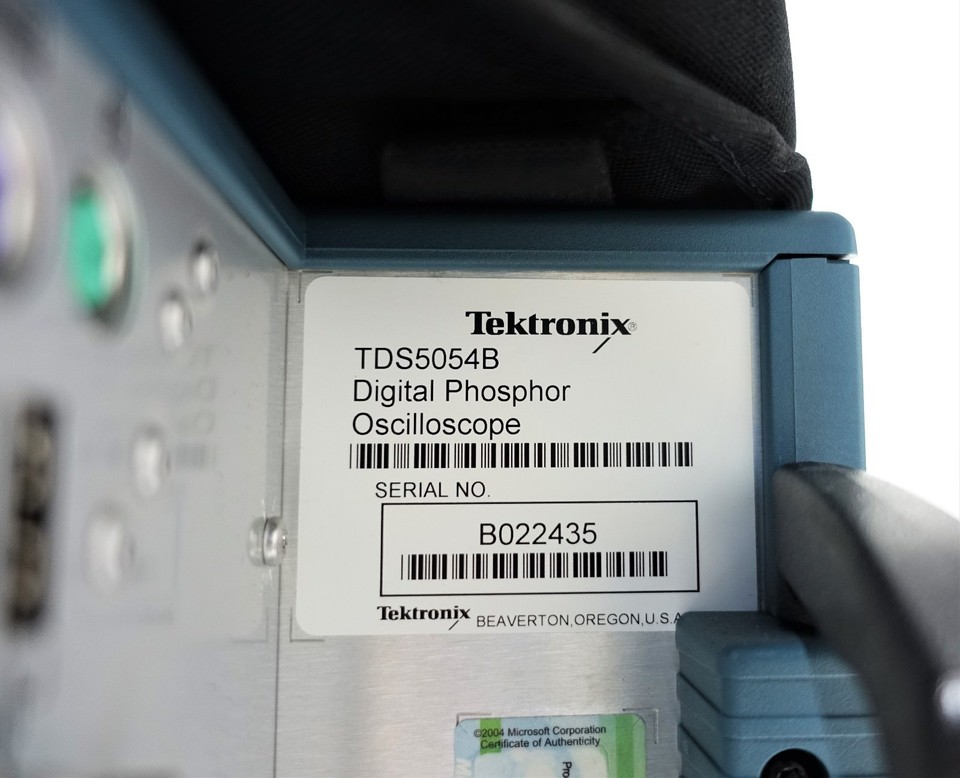 TEKTRONIX TDS5054B DIGITAL PHOSPHOR OSCILLOSCOPE 500MHz 5S/s 4 CHANNEL ...