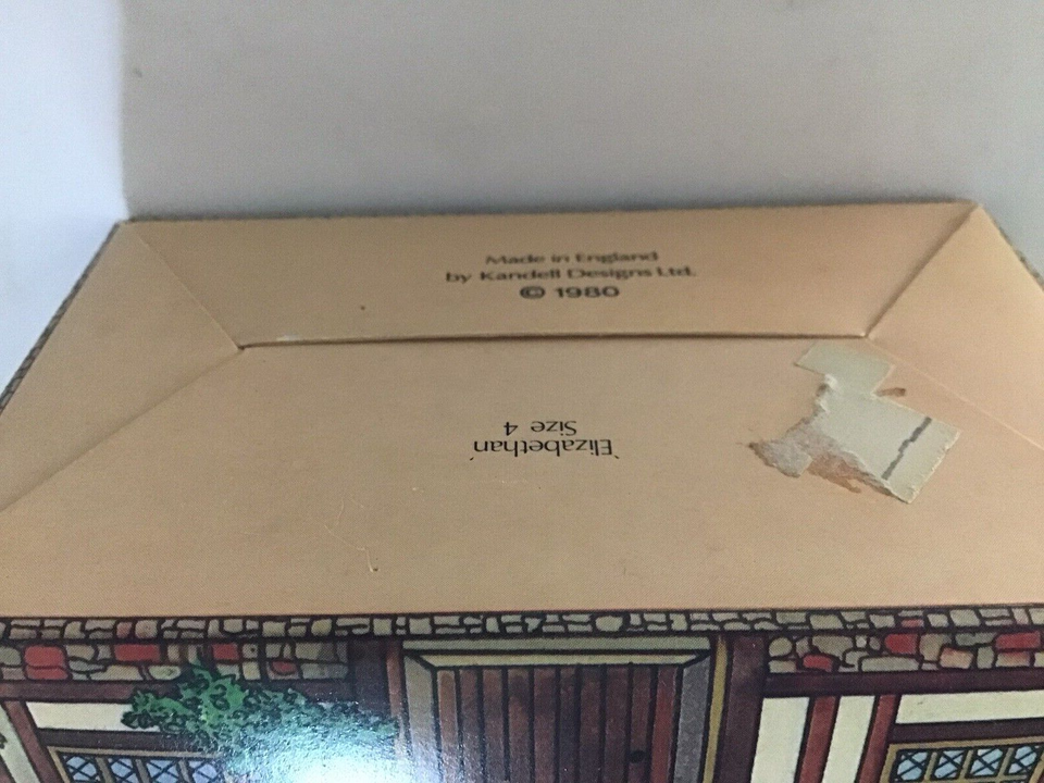 VTG 1980 Dollhouse Miniature Cardboard House Kandell Designs Ltd ...