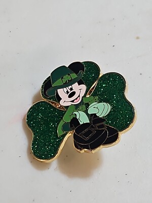 Disney St. Patrick's Day Mickey Mouse Shamrock Pin 2009 68649 LE 500 | eBay