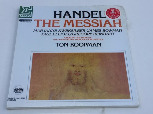 HANDEL SEALED Messiah MINT Ton Koopman PROMO 3 lps Box set Amsterdam ...