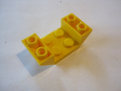 Lego Lot 1 Yellow 2x4 Sloped Double Inverted Brick, Cut Out, 4871 (028 ...
