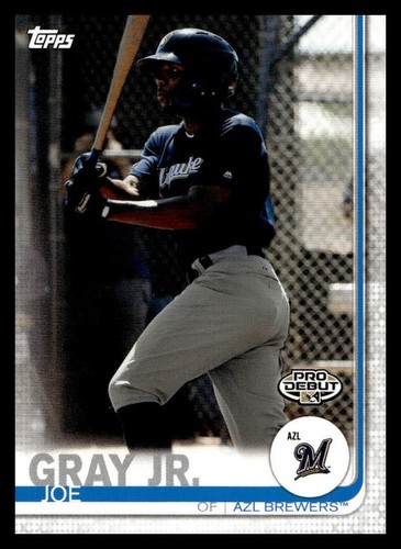 2019 Topps Pro Debut Joe Gray Jr. 140 AZL Brewers | eBay