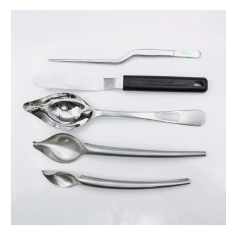 Professional Chef Plating Kit TWEEZERS Tongs Serving Spoon Spatula ...