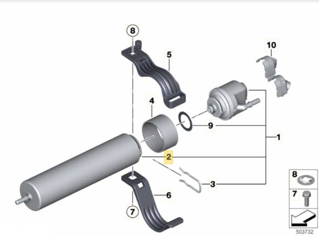 Original BMW Fuel Filter Diesel Filter 13327822499 for sale online | eBay
