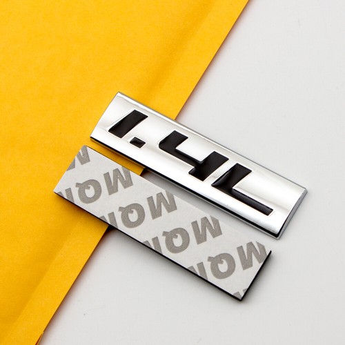 2x Metal Black Car Body 1.4L Logo Chrome V6 V8 Engine Emblem SUV Racing ...