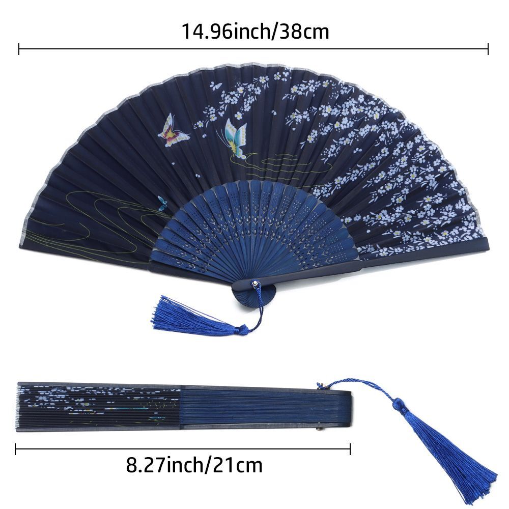 Handheld Fan Chinese Style Painting Bamboo Folding Fan Dance ...