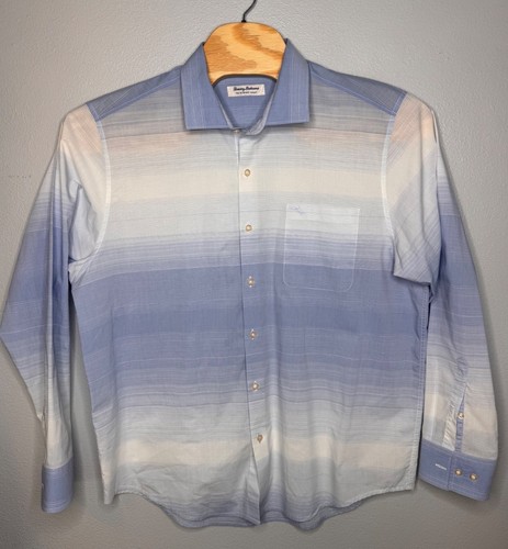 Tommy Bahama The Newport Coast Mens Blue Striped Long Sleeve Shirt XL ...