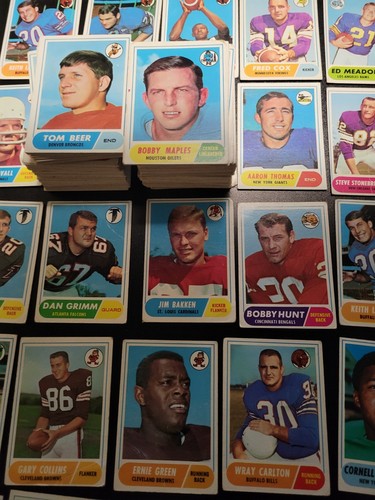 1968 Topps Football Set Builder Lot - 50 Different Vintage Football ...