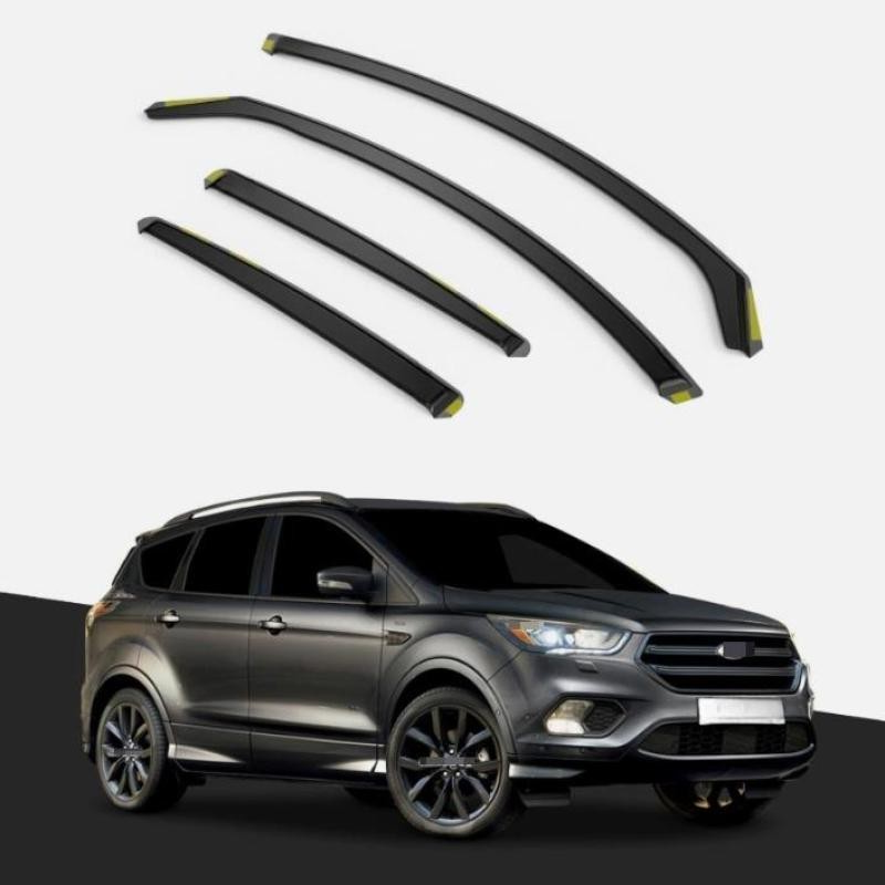 For Ford Kuga MK2 2012-2019 5 Door SUV Wind Deflectors 4pc Tinted New ...
