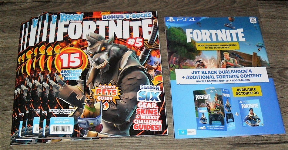 KRASH PRESENTS FORTNITE MAGAZINE #5 LOT OF 10 LOOSE AS PICTURED POSTERS ...