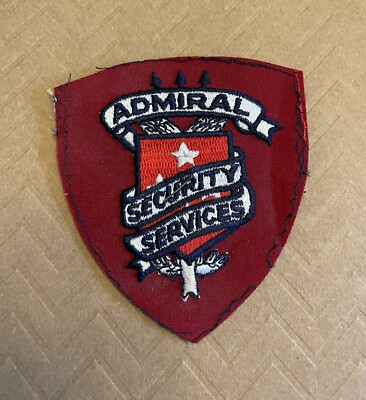 Vintage Admiral Security Services Patch | eBay