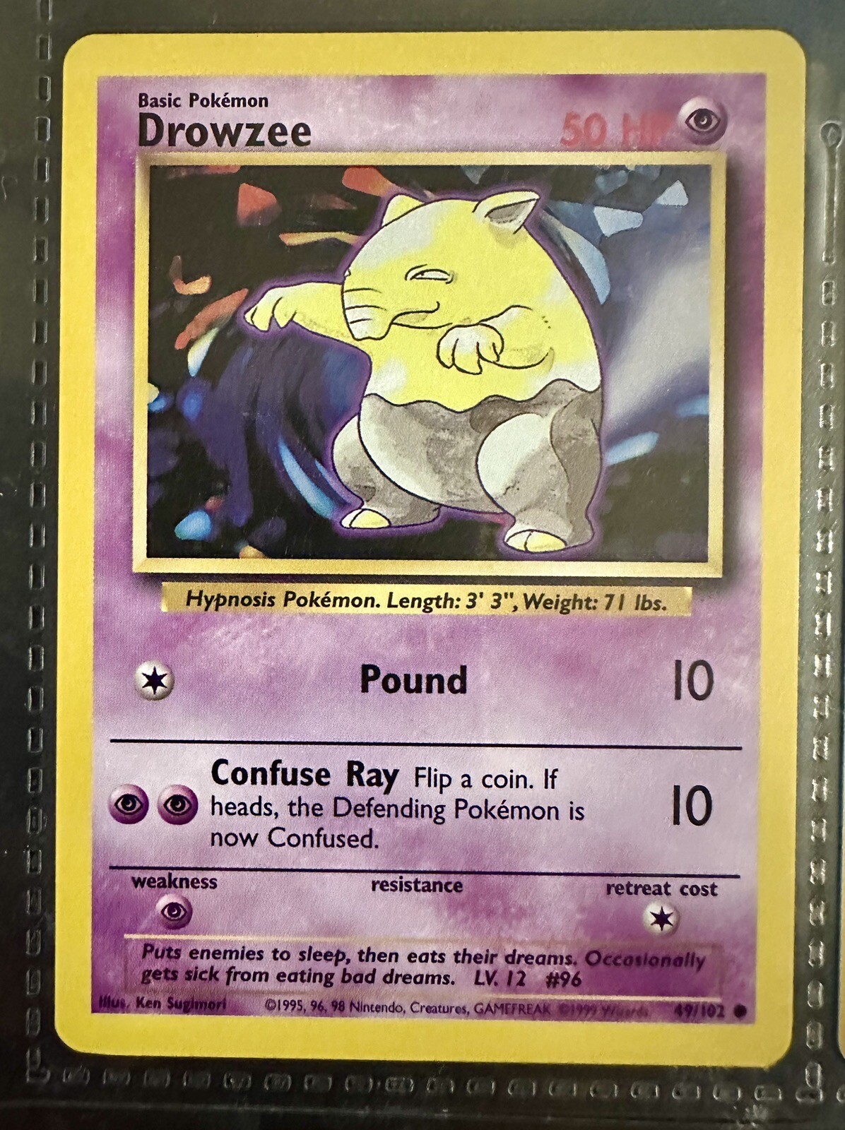 Drowzee 49/102 Base Set Pokemon Card NM | eBay