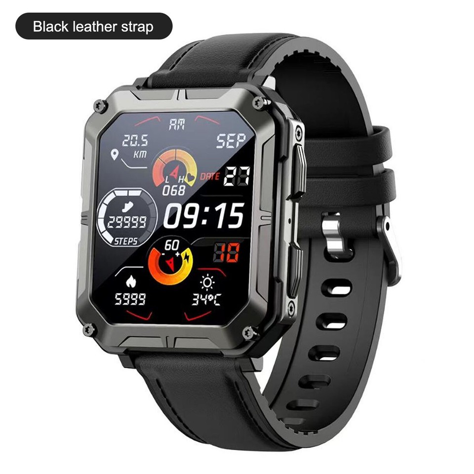 C20 Pro Rugged Military Smart Watch Men Android iOS Fitness Watches ...