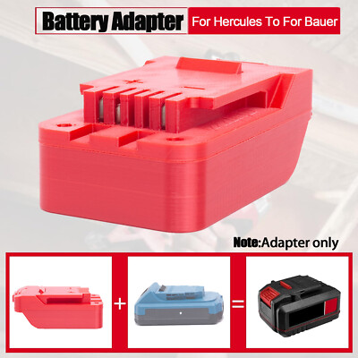 Adapter For Hercules 20V Li-ion Battery to Fits Bauer 20V Power Tools ...