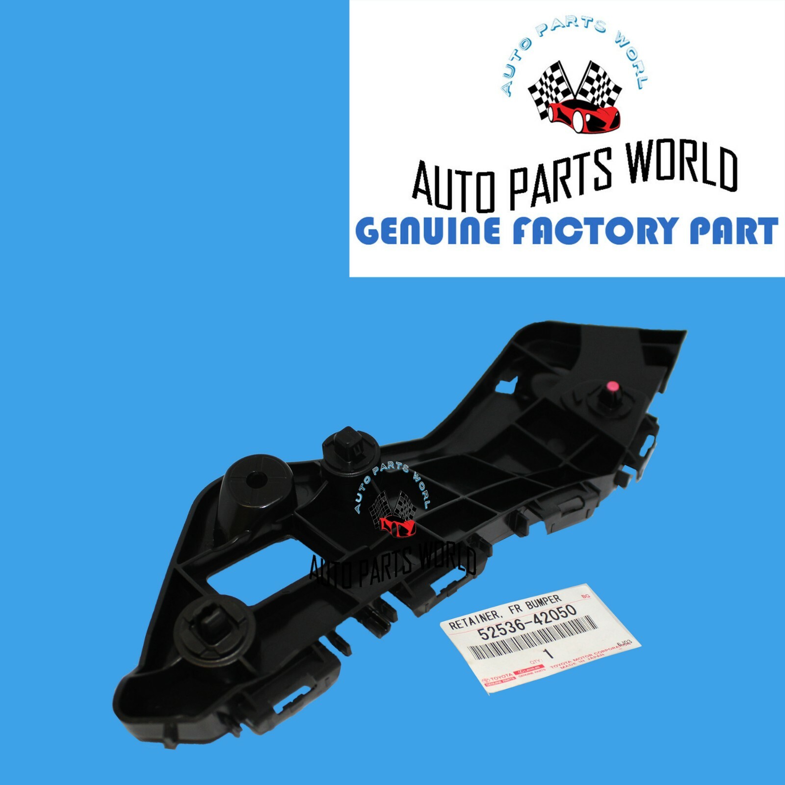 GENUINE TOYOTA 13-18 RAV4 LEFT DRIVER FRONT BUMPER SIDE RETAINER 52536 ...