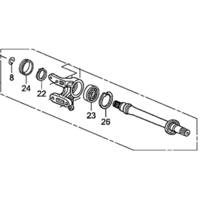 Honda Half Shaft Assy Intermediate 44500-SCV-A10 | eBay