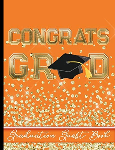 CONGRATS GRAD - GRADUATION GUEST BOOK: PARTY GUESTS SIGN By H J Designs ...