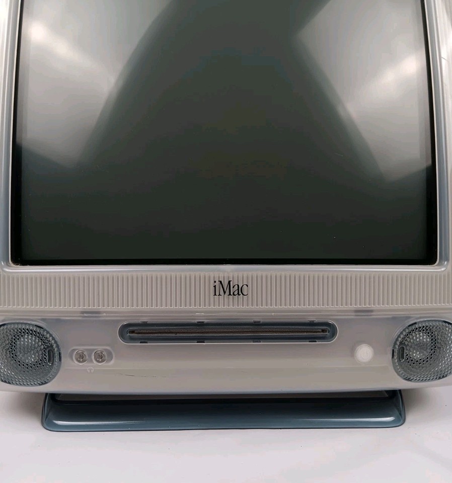 Vintage 2000 Apple iMac G3 M5521 Blue Clear Tested Personal Computer | eBay