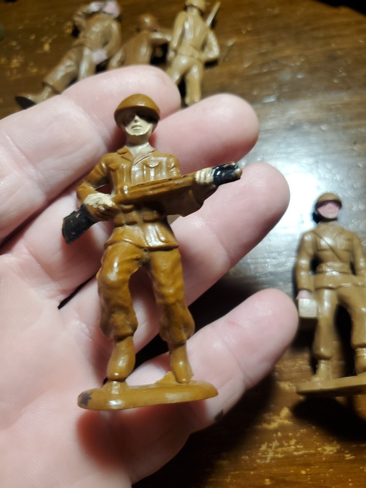 Vintage BERGEN Army Soldiers Made in U.S.A. Lot Of 5 Plus Extras | eBay