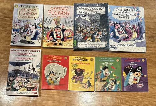 Lot 9 Captain Pugwash John Ryan books rare titles pre-owned | eBay
